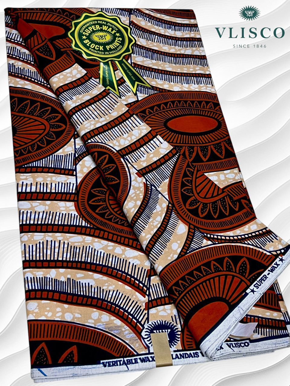 Vlisco Super veritable Ankara Wax Guaranteed Fabrics (12 Prints ...