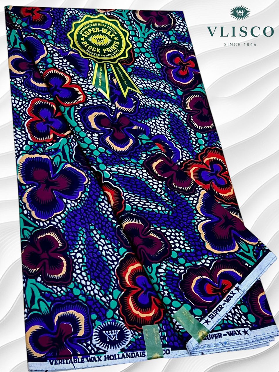 Vlisco Super veritable Ankara Wax Guaranteed Fabrics (12 Prints ...